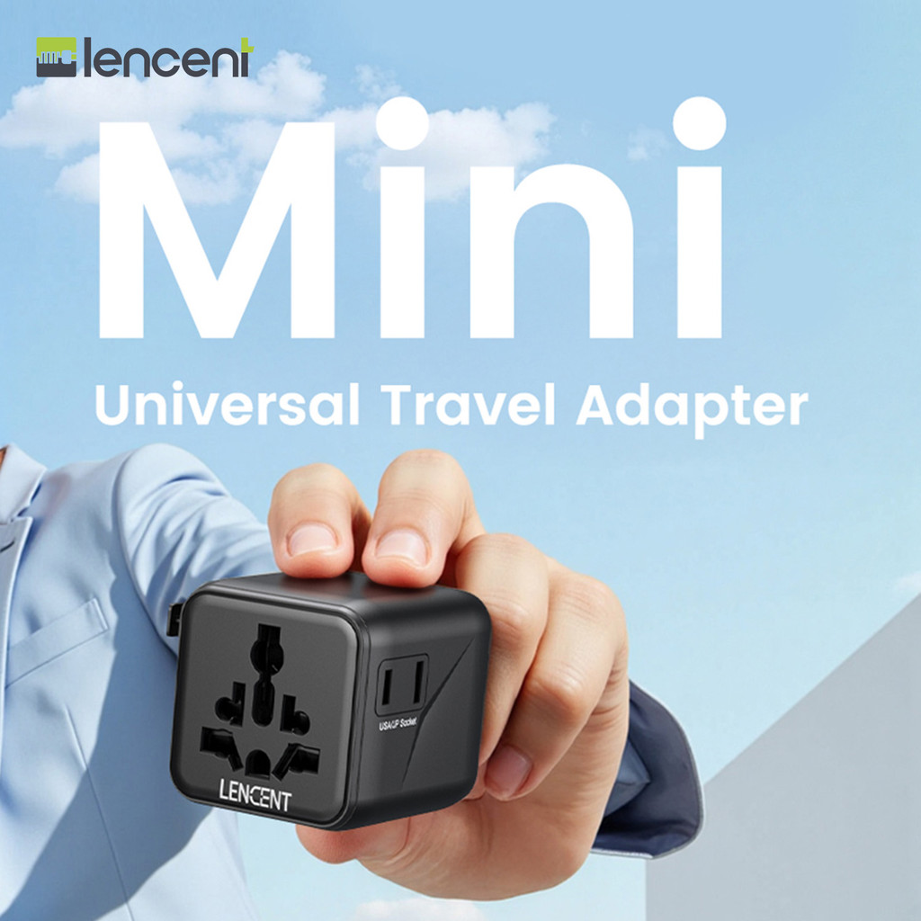 LENCENT Universal Mini Version Travel Adapter International Plug ...