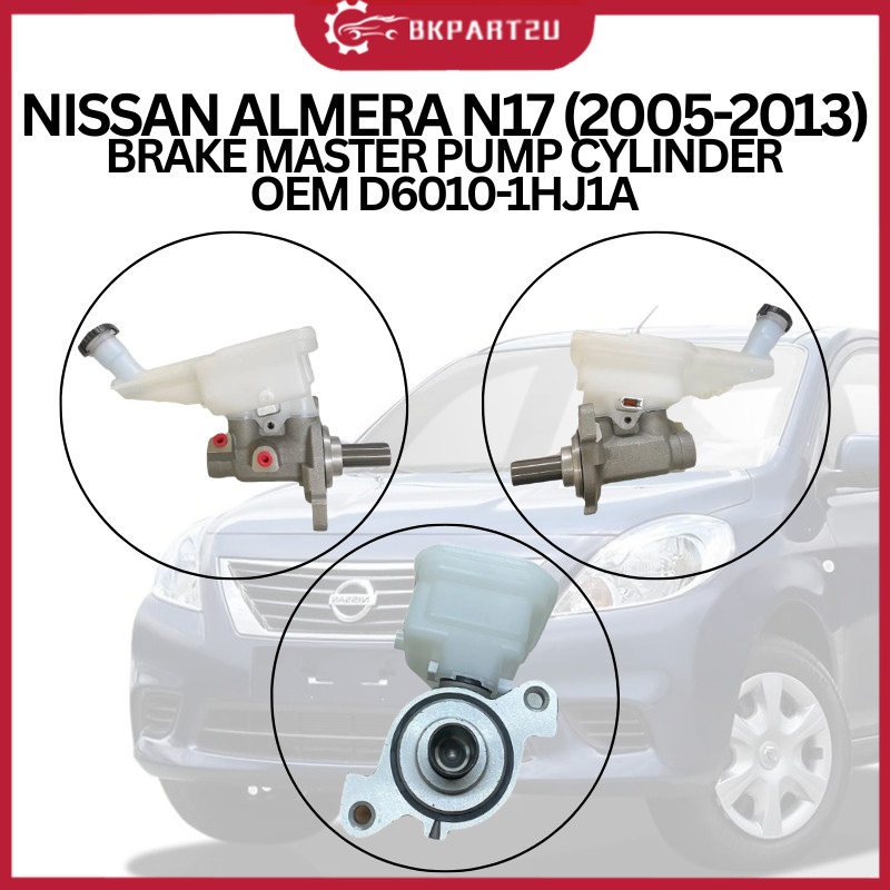NISSAN ALMERA N17 (2005-2013) BRAKE MASTER PUMP CYLINDER MADE BY OEM 3 MONTH WARRANTY D6010 ...