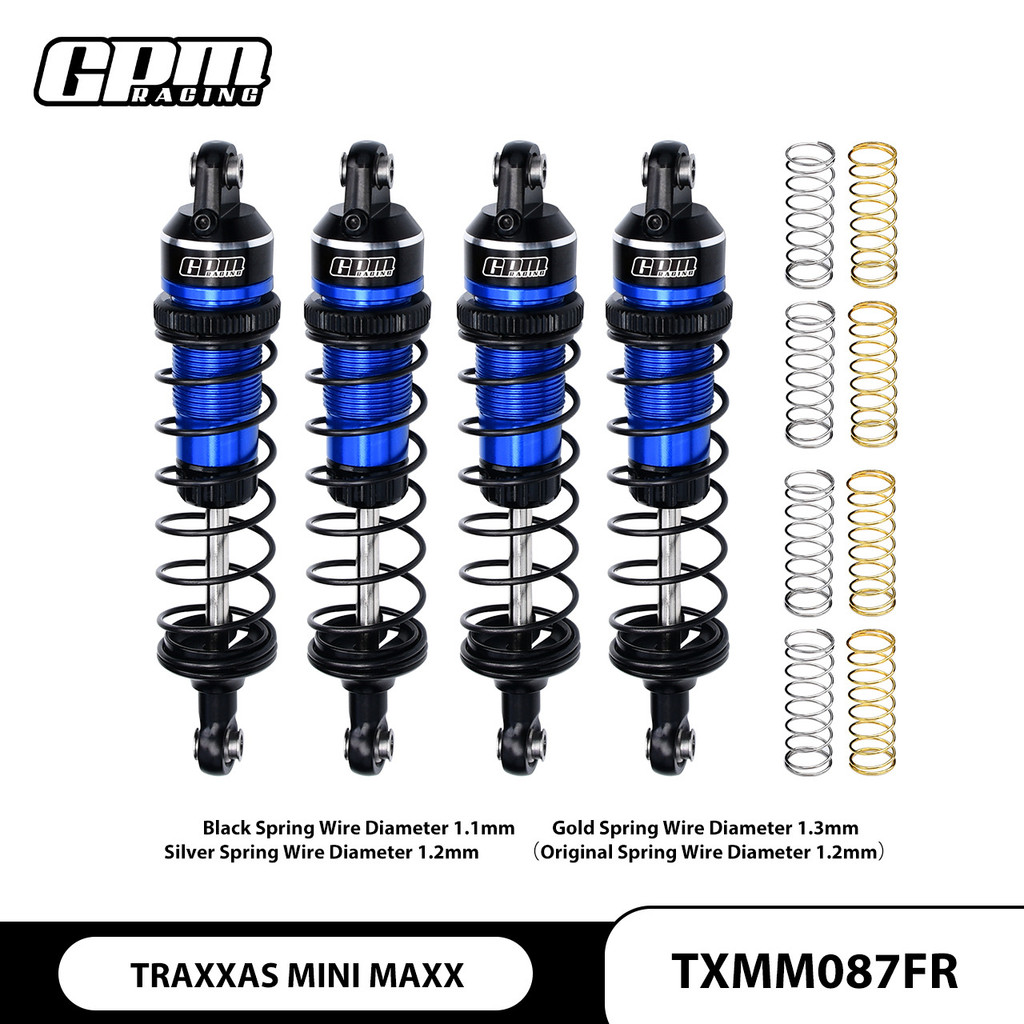 TRAXXAS MINI MAXX Aluminum Alloy Front Rear Shock Absorber Full Set ...