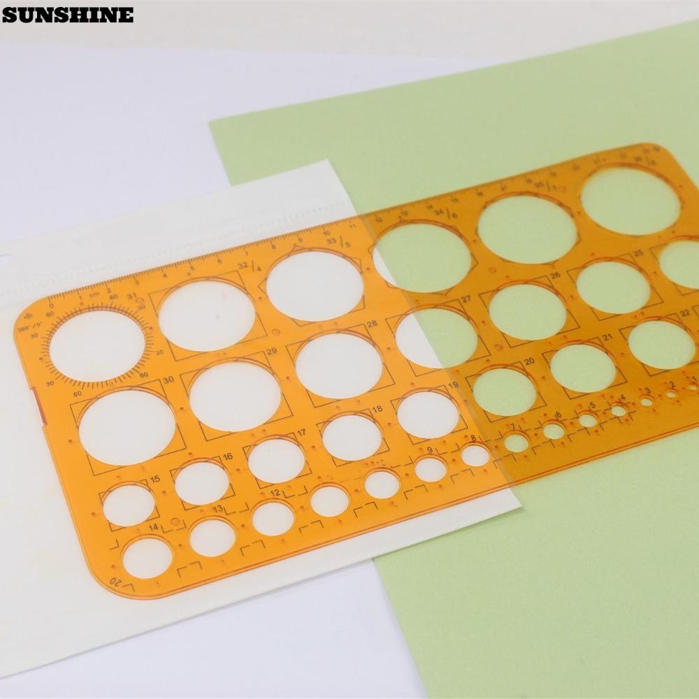 1SUNSHINE Draw A Circle Template Ruler Soft Ruler Drawing Ruler Special ...