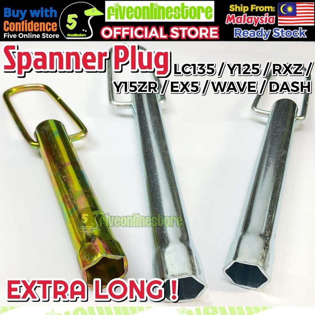 Plug Opener Spanner Spark Plug Pembuka LC135 Y15 RS150 FZ150 EX5 C70 ...