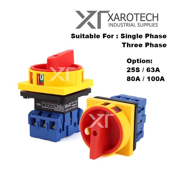 SD11 25A 40A 63A 80A 100A 3P Changeover Switch Cam Rotary Load Brea ...