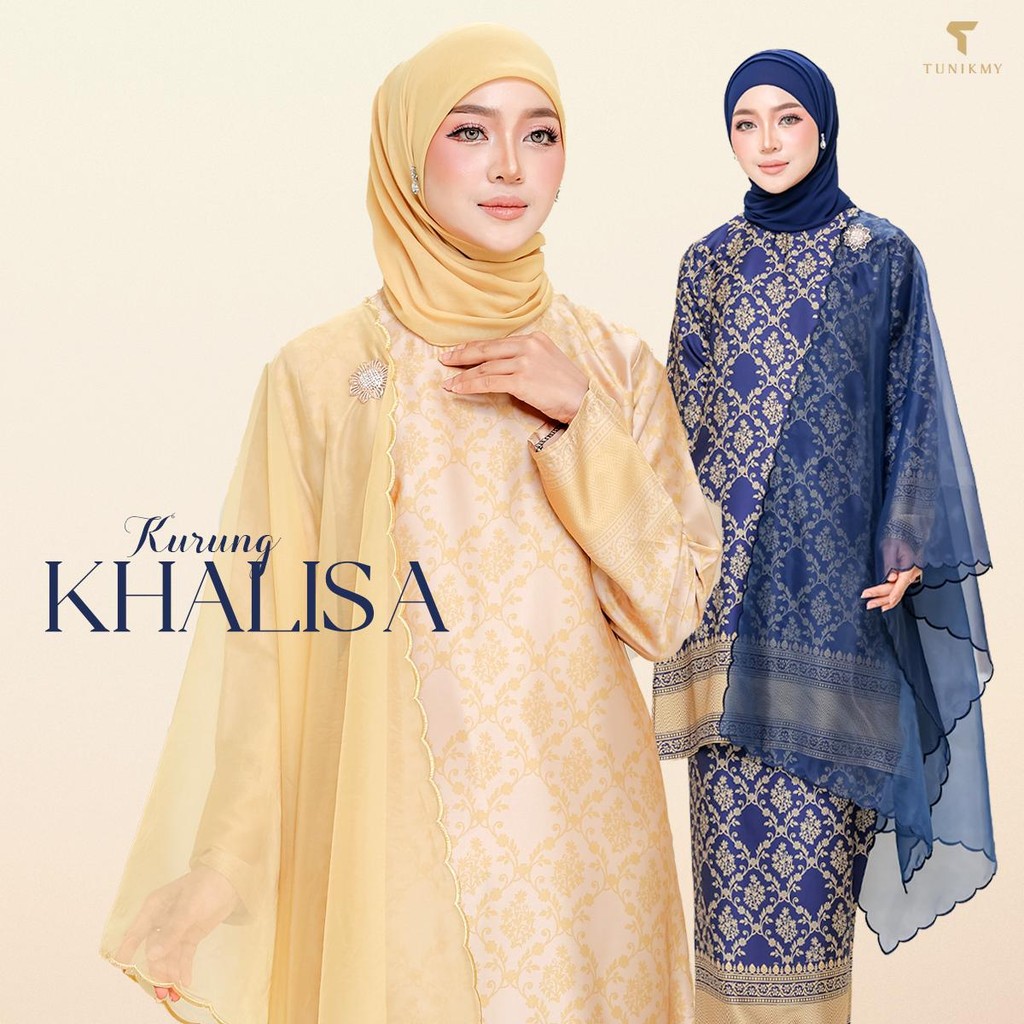 TUNIKMY Baju Kurung Khalisa | satin silk printed | Shopee Malaysia