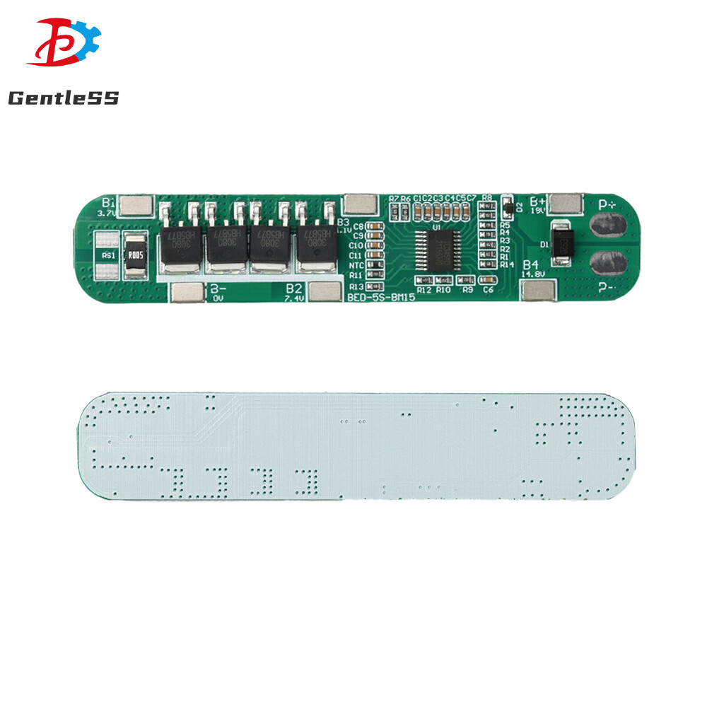 5S 18.5V 21V BMS 18650 Lithium Battery Protection Board 15A 20A ...
