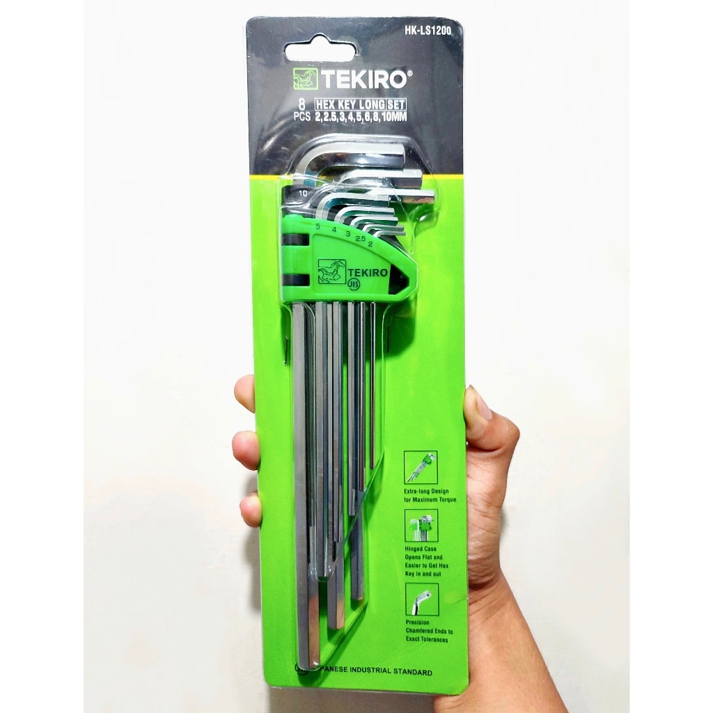 GANDISOP Long L Key Set 8 Pcs / Hex Key Long Set 8pcs - Original Tekiro ...