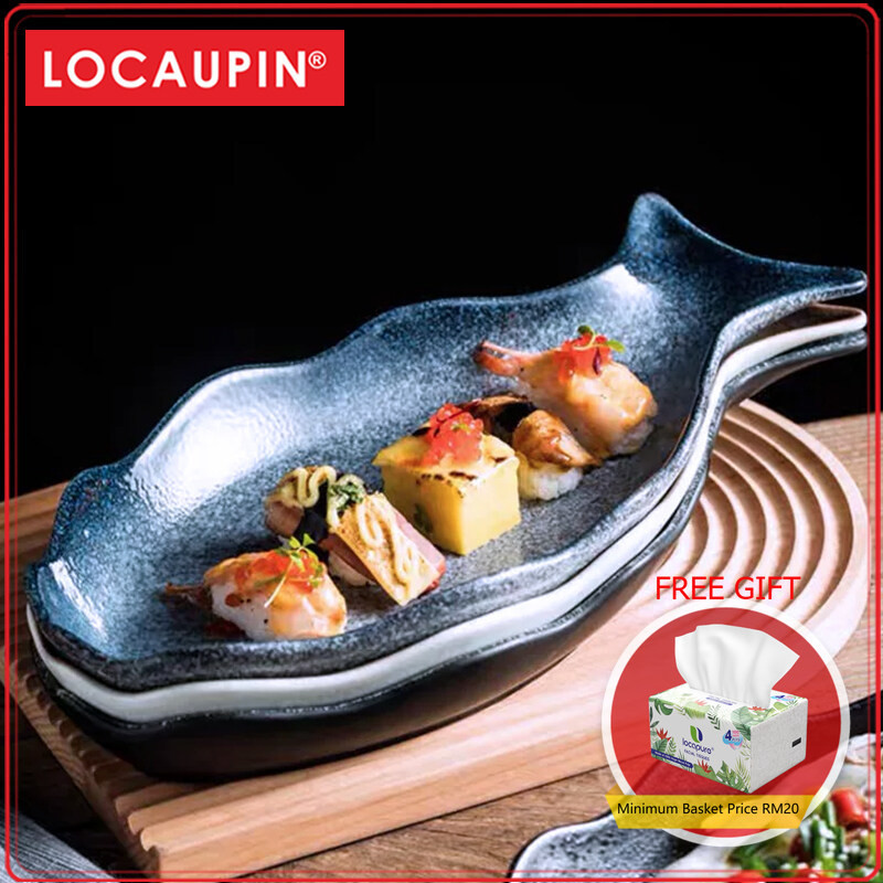 Locaupin Fish Plates Dinner Plates Ceramic Plate Family Dinner Plate ...