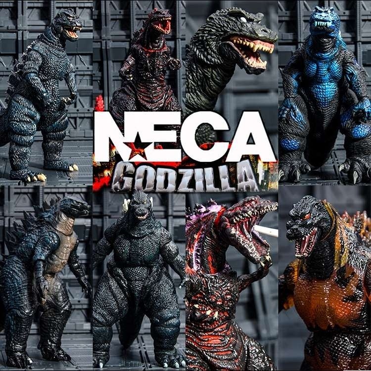 Neca Godzilla 2019 Movie Godzilla Burning Red Lotus Movable Figure 23cm ...