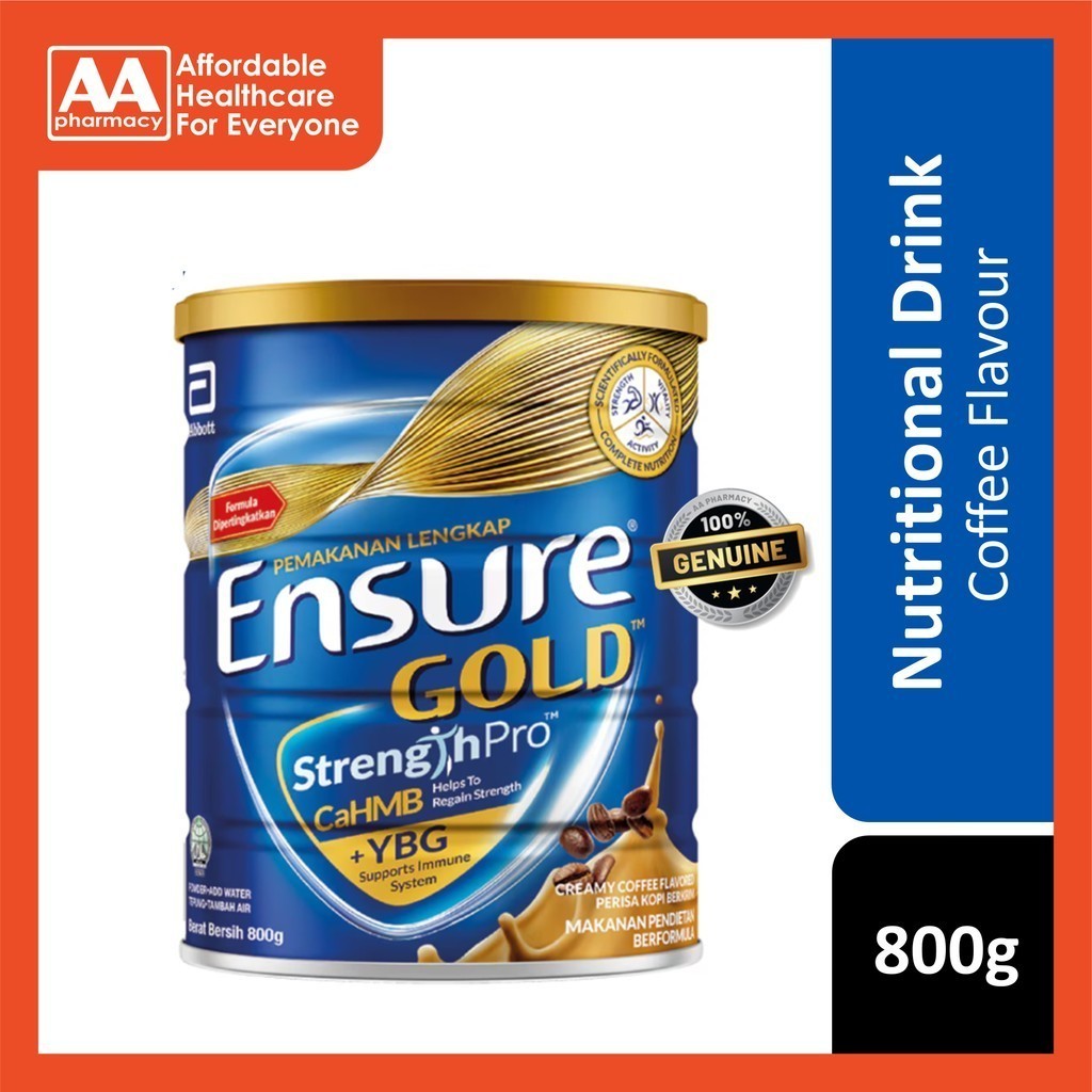 Abbott Ensure Gold StrengthPro Complete Nutrition Drink 800g (Coffee Flavour) | Shopee Malaysia