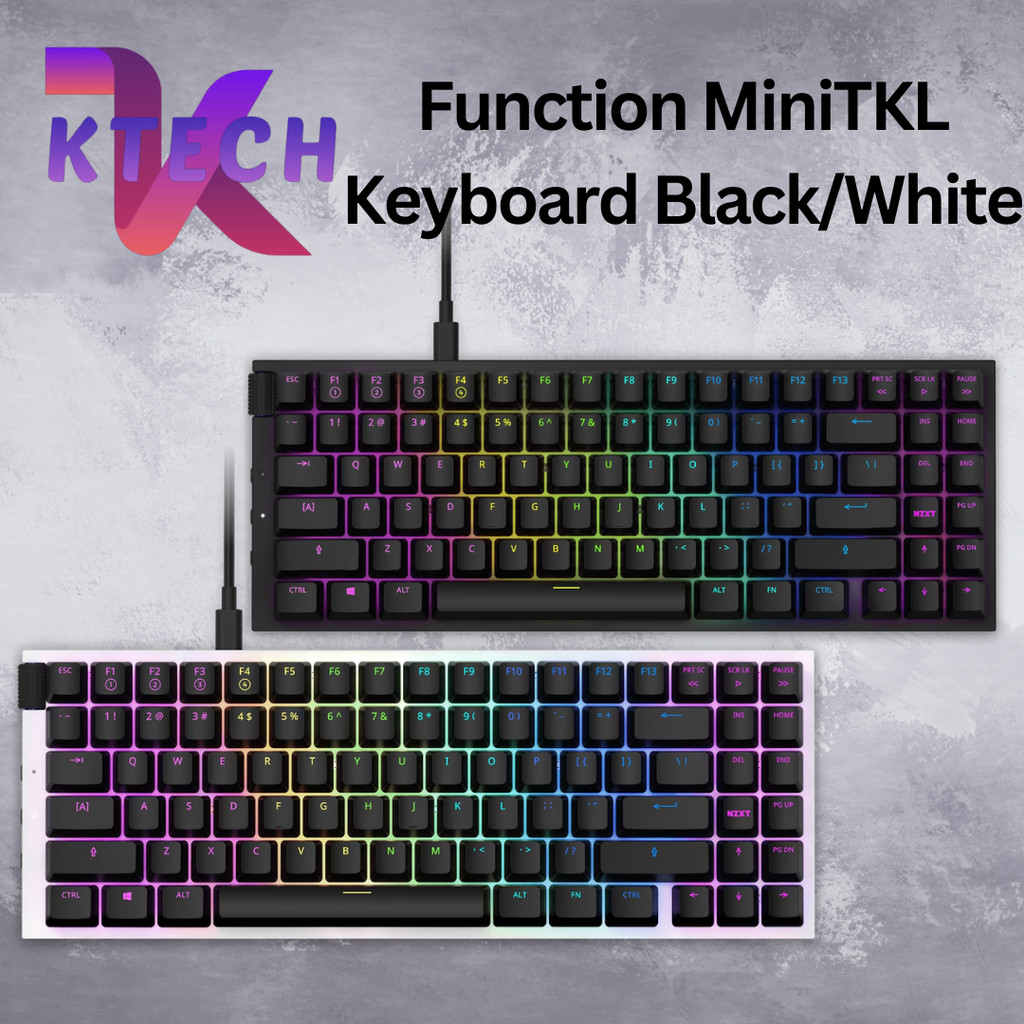 NZXT Function MiniTKL Modular Mechanical Keyboard Black/white ...