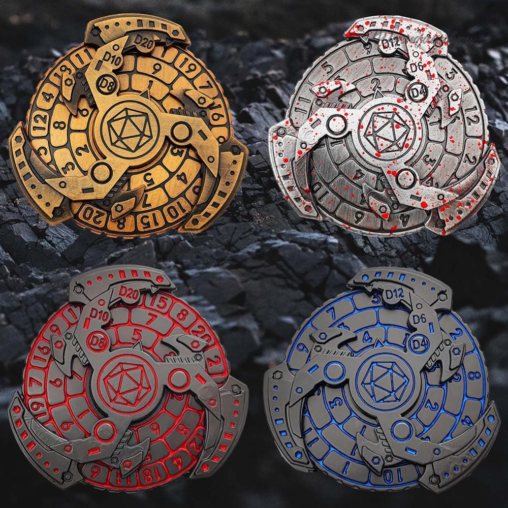 DND 7-in-1 Metal Fingertip Gyro D&D Dice for Dungeons and Dragons Spin ...