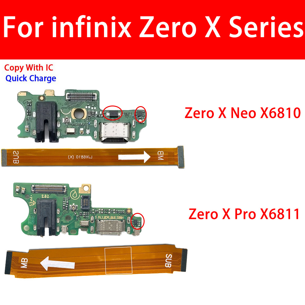 With ic For infinix Zero X NEO X6810 Zero X PRO X6811 USB Charging Port ...
