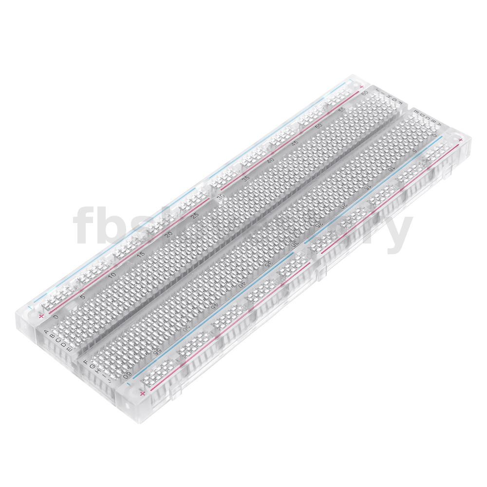 MB-102 MB102 Transparent Breadboard 830 Point Solderless PCB Bread ...
