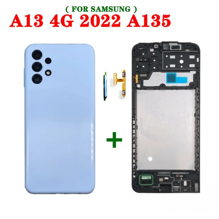 Back Housing Frame For Samsung Galaxy A13 4G 2022 A135 LCD Front Middle ...