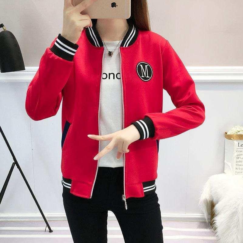 LJ- Women Jacket Ladies Coat Fashion Motor Jacket Zip Long Sleeve ...