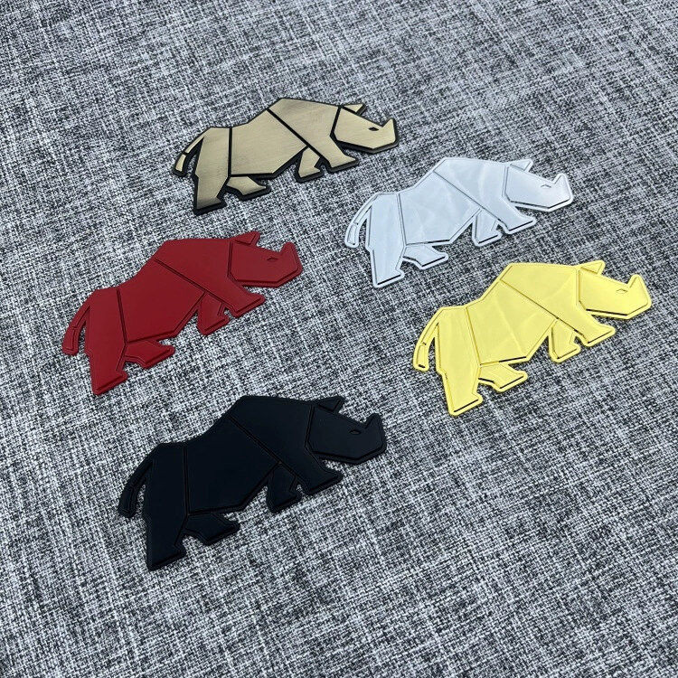 Rhino emblem for SUZUKI JIMNY rear trunk logo Car side sticker Autocar ...