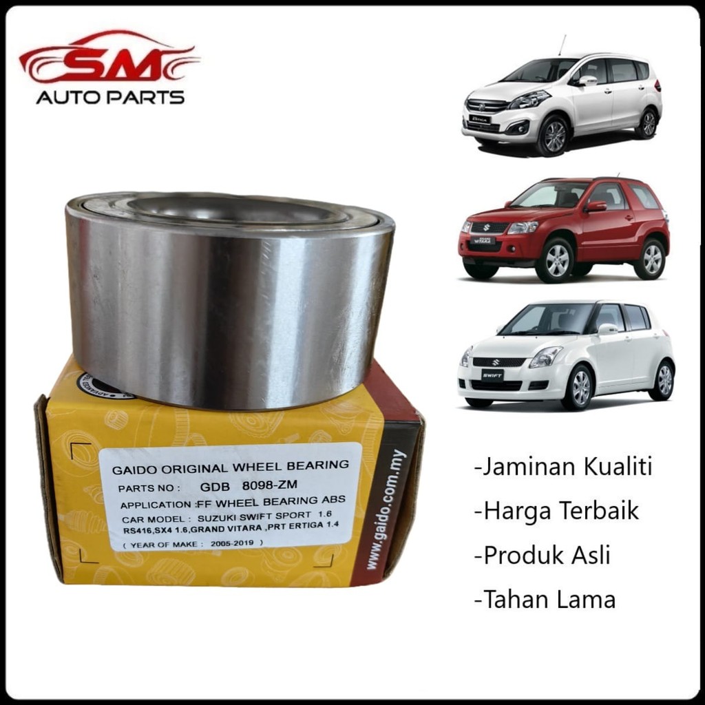 Gaido Front Wheel Bearing - Suzuki Swift 1.6 Sport RS416 SX4 Grand ...