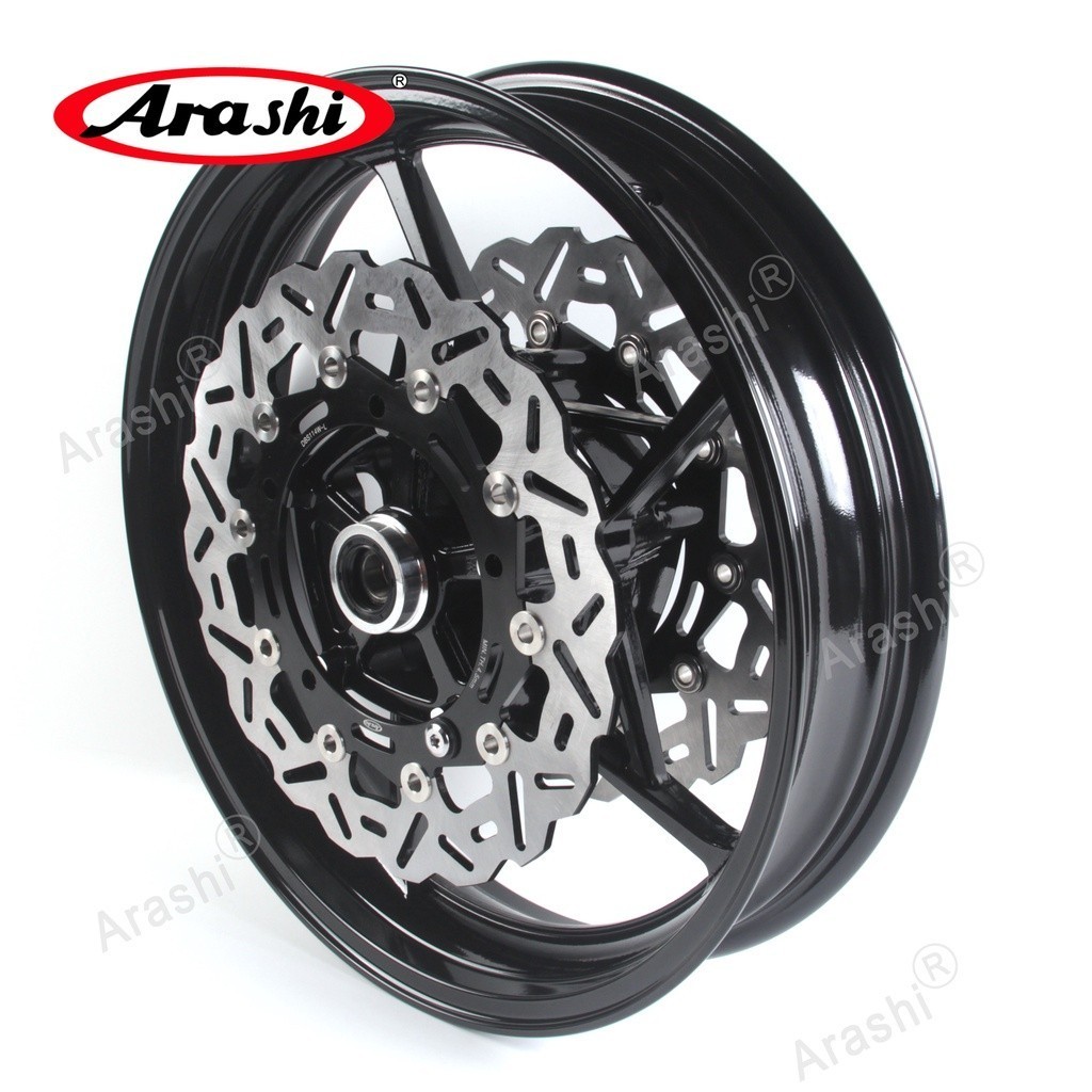 Arashi Front Wheel Rim Brake Disk Set For KAWASAKI ZX-4RR / ZX-4R 2022 ...