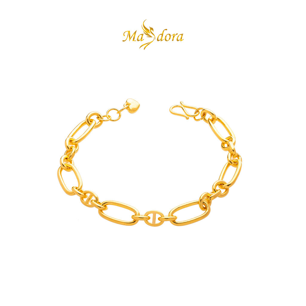 MASDORA 999 Gold Bracelet Rantai Tangan Emas ~ Golden D Nexus (EMAS 999 ...