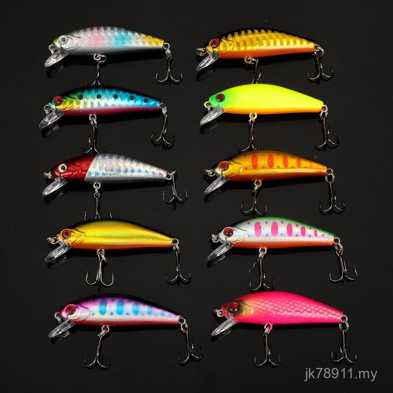 Plastic Simulation Bait Submerged Minnow Full Water Layer Lure Bass ...