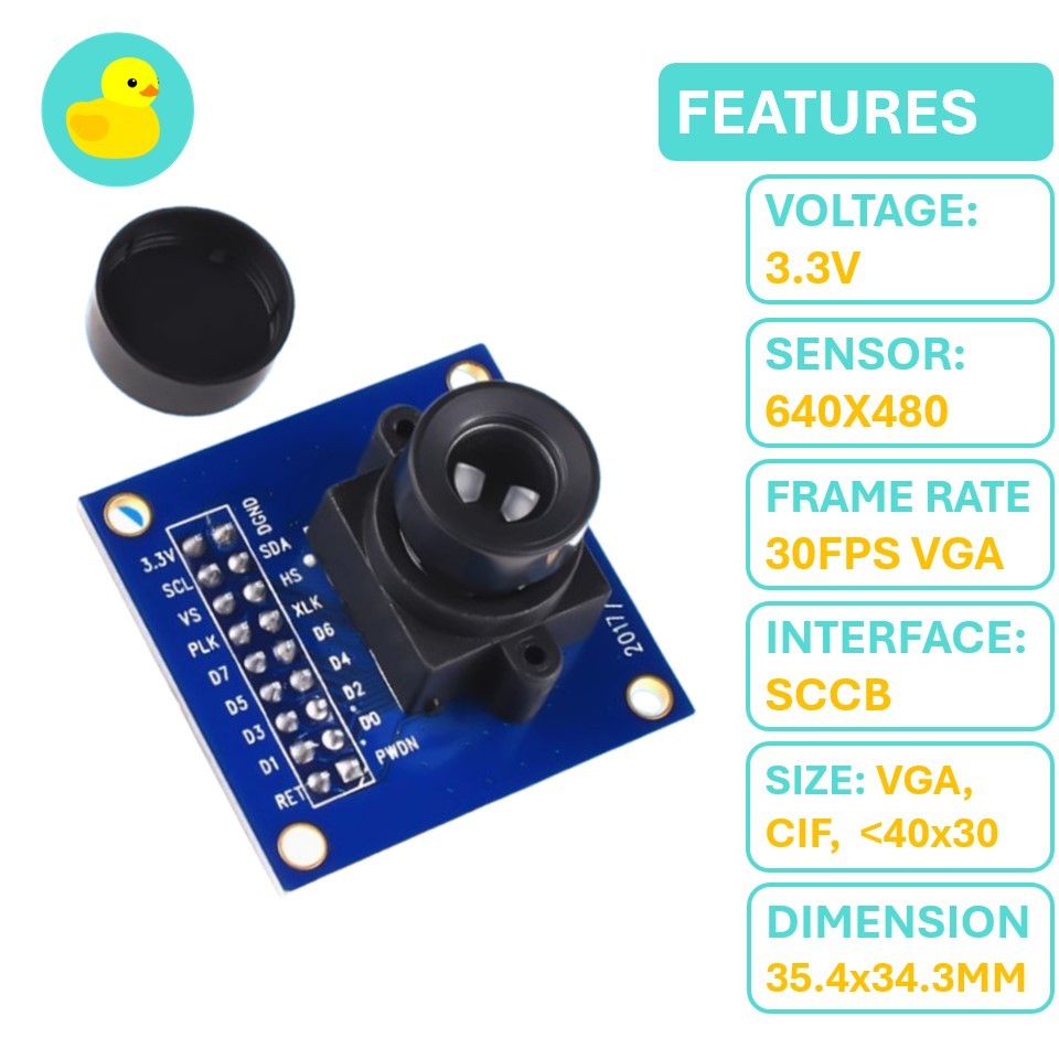 OV7670 VGA Camera Module For Arduino Rasberry Pi | Shopee Malaysia