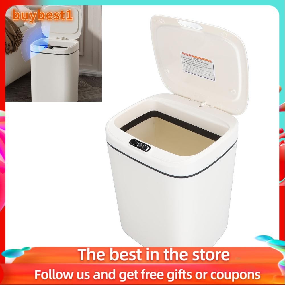 Buybest1 Automatic Motion Sensor Trash Can With Lid Smart Touchless ...