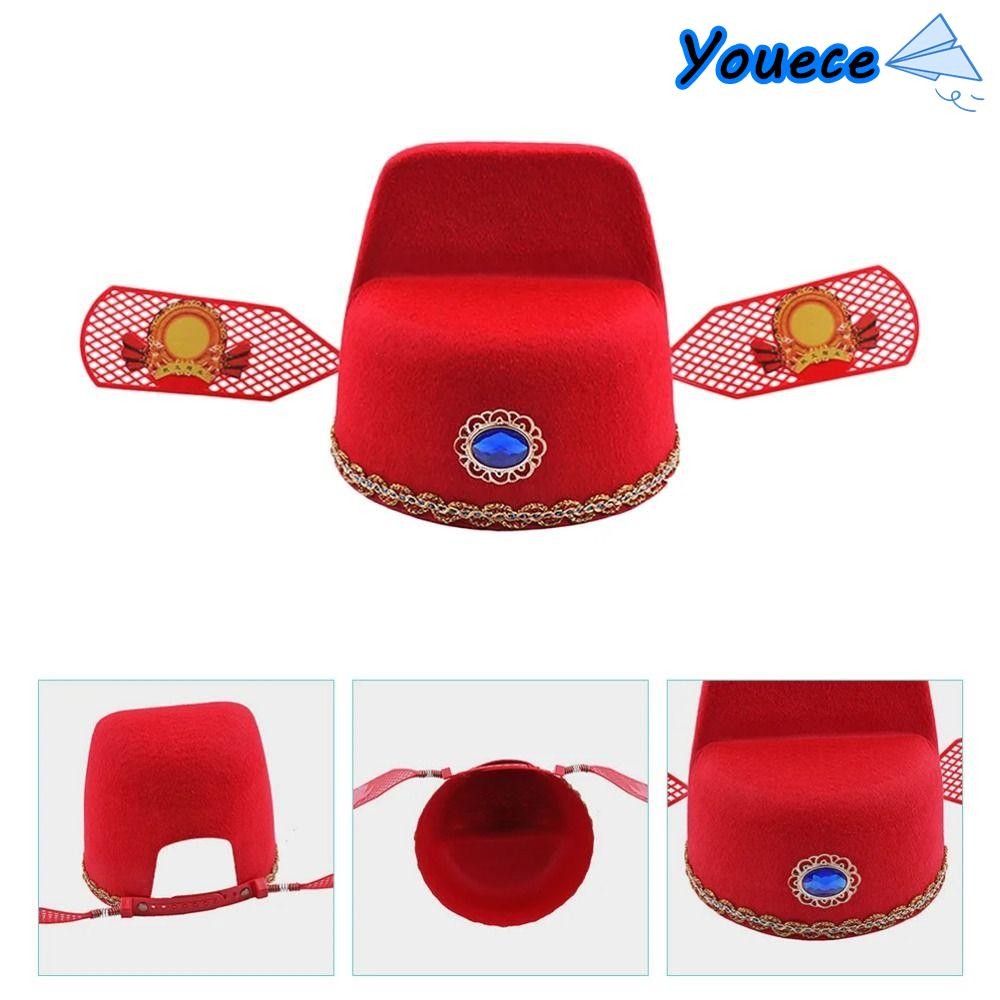 YOUECE 1Pcs Opera Hat, Number One Scholar Cap Hanfu Accessories Cosplay ...