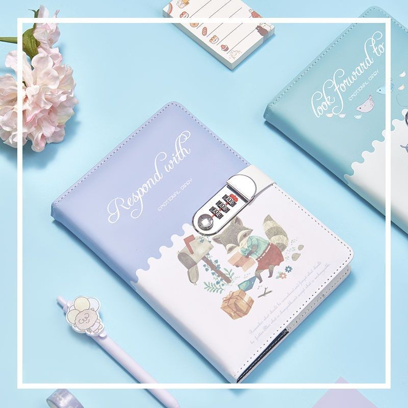 Student Code Book Children Locked Diary Creative Art Cute Student Prize ...