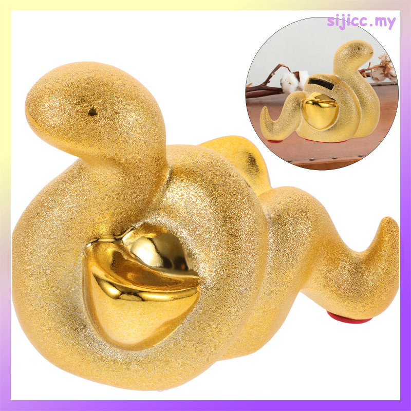 Ceramic Piggy Bank Money Saving Box Zodiac Snake Coin Bank Money Bank ...