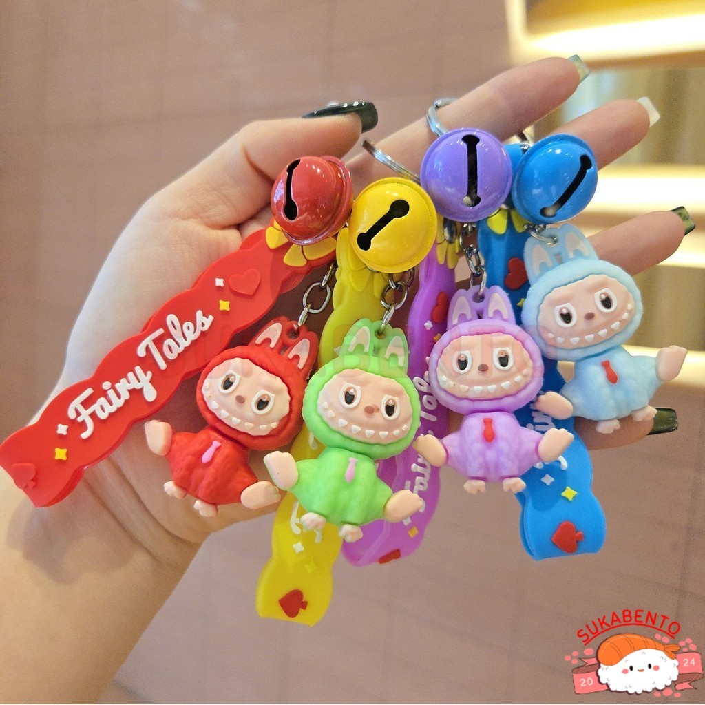 GANTUNGAN Sbt DURABLE THICK Silicone Labubu Keychain / Labubu Keychain ...
