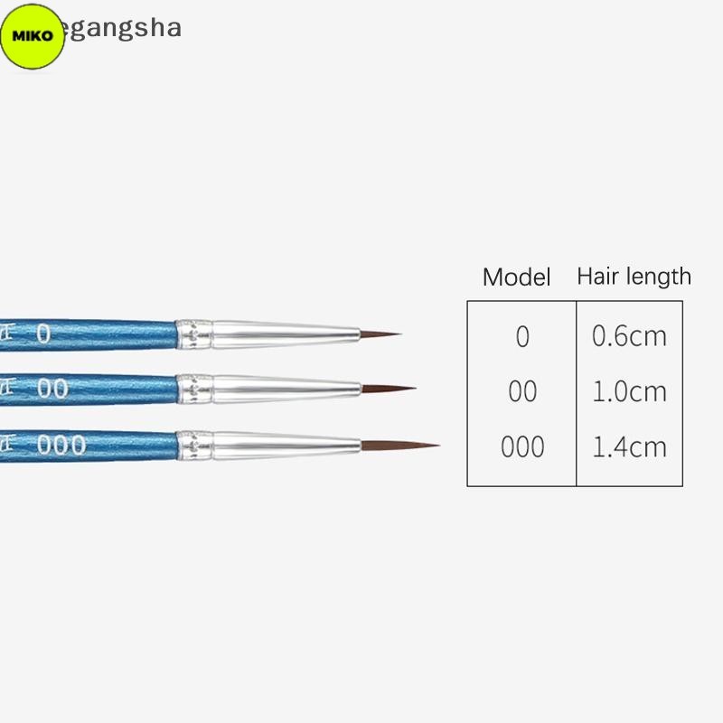 MS 3/10Pcs/Set Fine Hand-ed Thin Hook Line Pen Nylon Hair Brush Paing ...