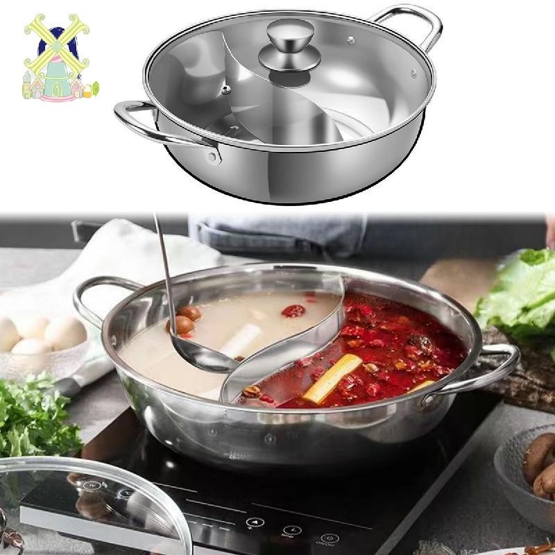 Divided Pot, Double-Handled Pot, Two-Meal Pot, Tabletop Two-Meal Pot ...