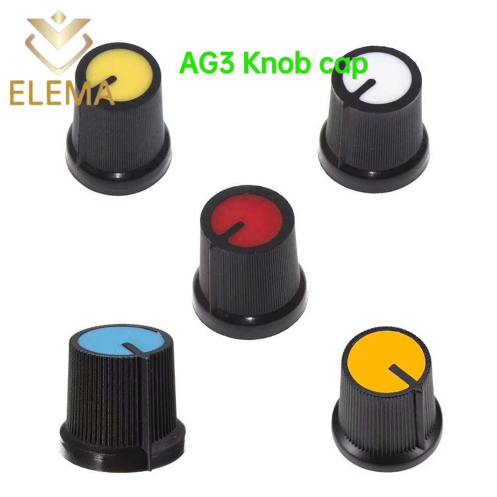 AG3 Knob cap Potentiometer knob cap for WH148/RV09/EC11 Plastic knob Aperture 6mm | Shopee Malaysia