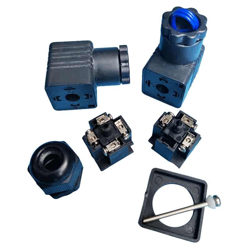 Solenoid Valve Plug 3pin, 4pin, Hydraulic Coil 220V 12V 24V Waterproof ...