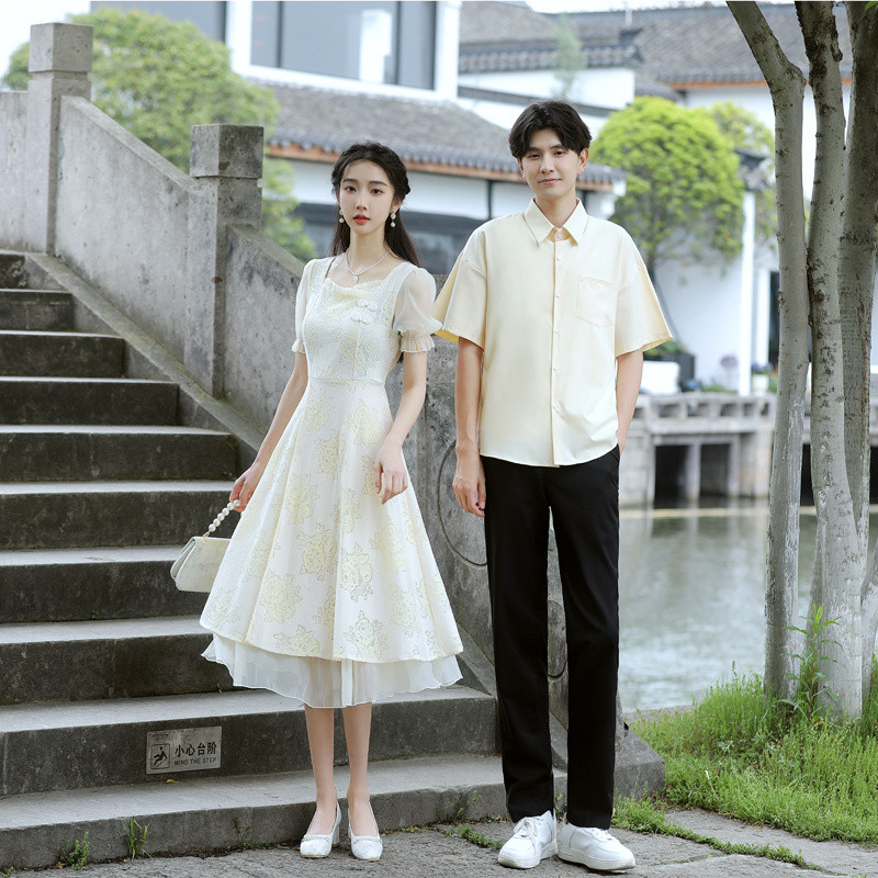 2025 CNY Chinese New Year couple outfit Tang suit 中国风情侣装 Niche Couple ...
