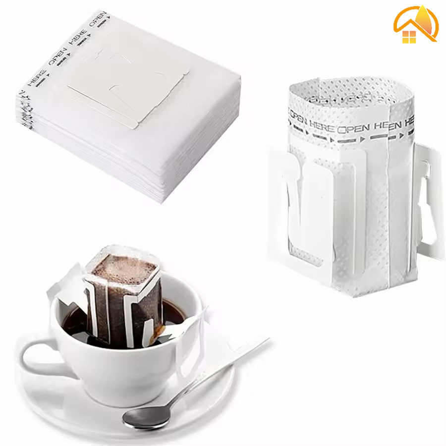 Drip Coffee Filter Bag Portable Hanging Ear Style Coffee Filters Paper ...