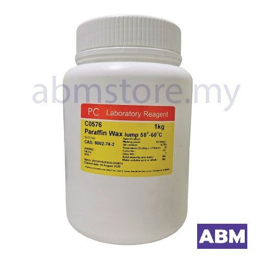 Paraffin Wax Lump 58º-60ºC Technical, PC (1kg) CAS No 8002-74-2 ...