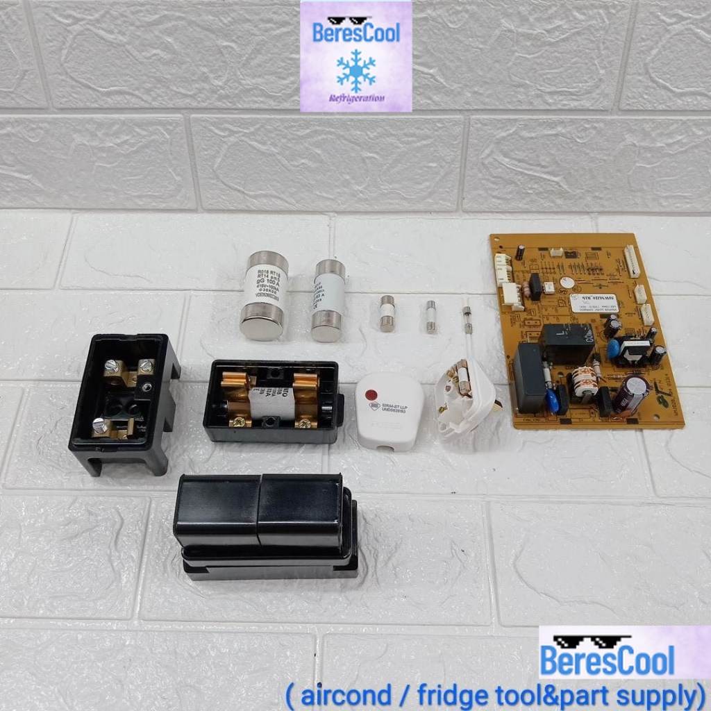 100pcs fuse pcb aircond /fridge 1a 3a 6a 10a /plug top fuse 13a /cut ...