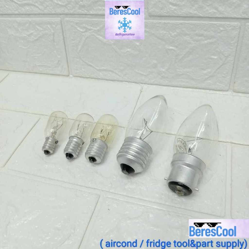 2pcs refrigerator small bulb e12 e14 e17 e27 b22 yellow light screw base rotate bulb ...