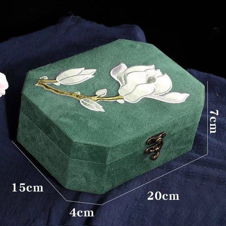 Beixun Classical Jade Bracelet Necklace Earring Storage Box with Drawer ...