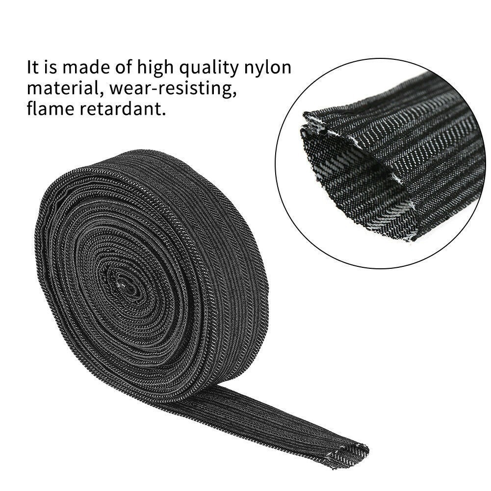 [AU] 25FT Nylon Protective Sleeve Sheath Cable Cover Welding Tig Torch ...