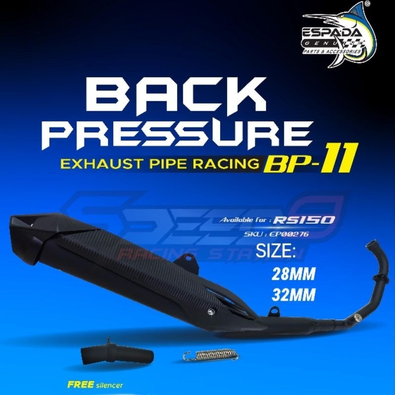ESPADA EXHAUST BP2 BACK PRESSURE RS150 RS150 28MM 32MM SUNYI EXZOS EKZOS | Shopee Malaysia