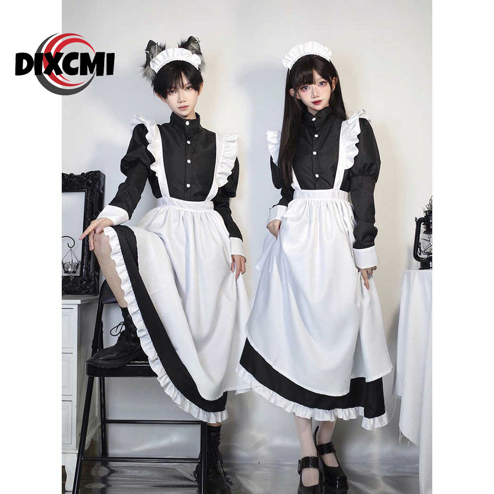 【Malaysia Ship】DIXCMI Maid Outfit Men Women Wear Cosplay Anime Maid ...