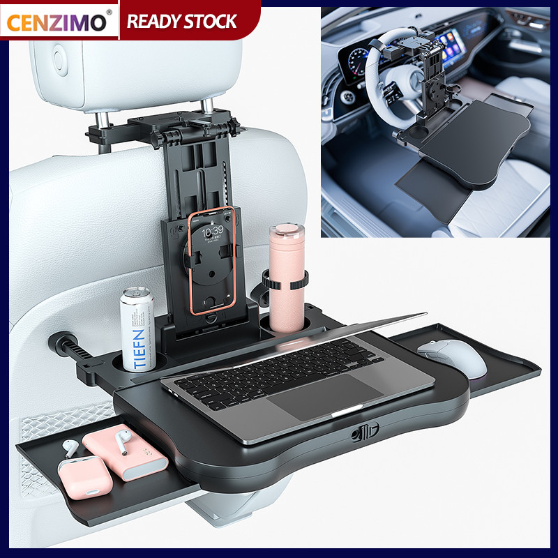 Portable Foldable Car Laptop Stand Foldable Car Seat/Steering Wheel ...