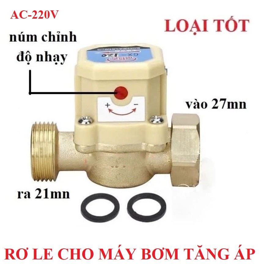 Flow sensor switch On and off relay for AC 220V 100W-150W booster pump ...