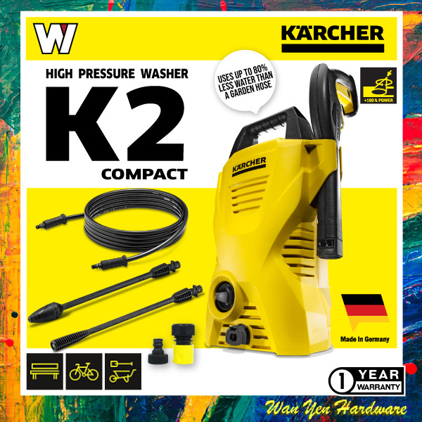 Karcher High Pressure Cleaner Waterjet K2 Compact High Pressure Washer ...