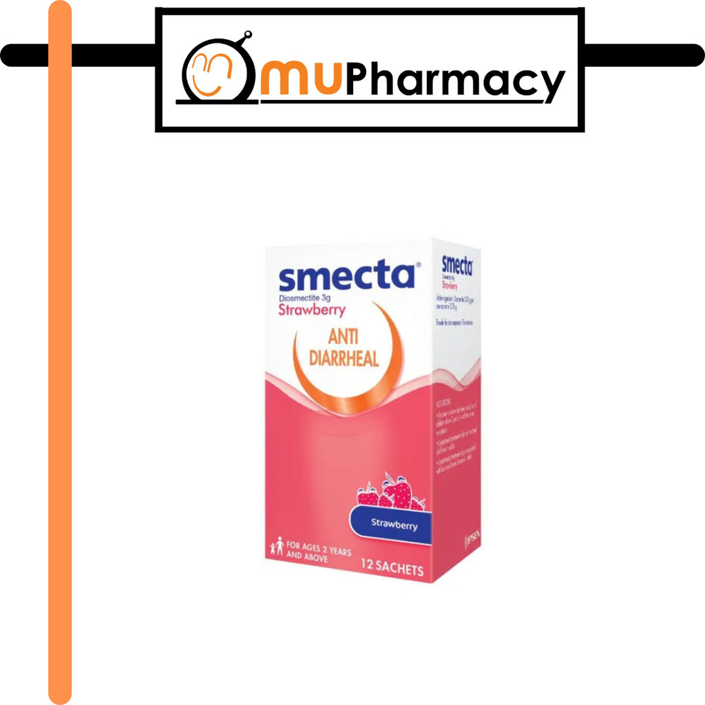 Smecta Strawberry 3g Box of 12's | For Diarrhea | Shopee Malaysia