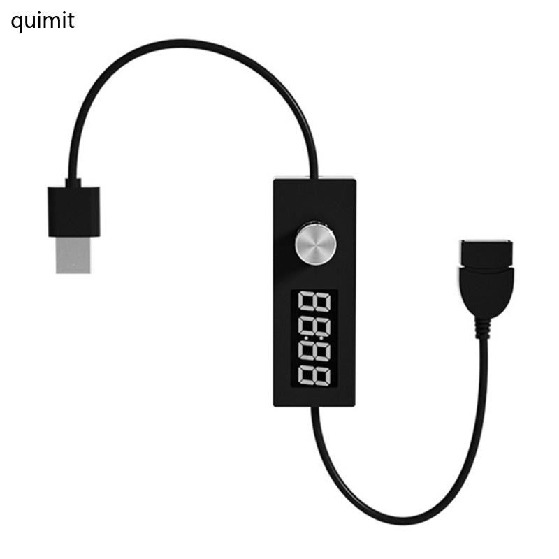 QUIM Digital Display USB Timer Power Switching Cable Adjustable ...