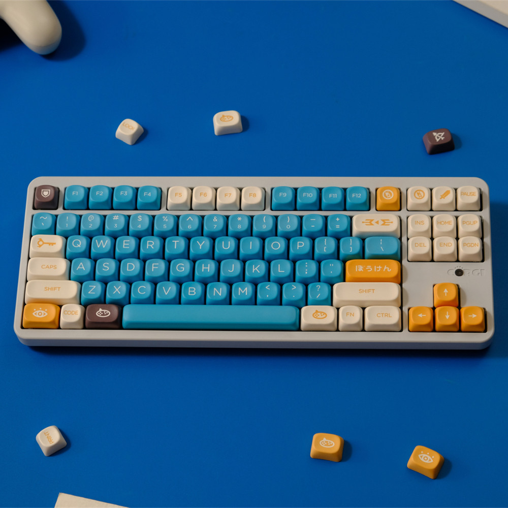 PBT Adventurer Theme Keycaps Cherry/MOA Profile Dye Sublimation Keycap ...