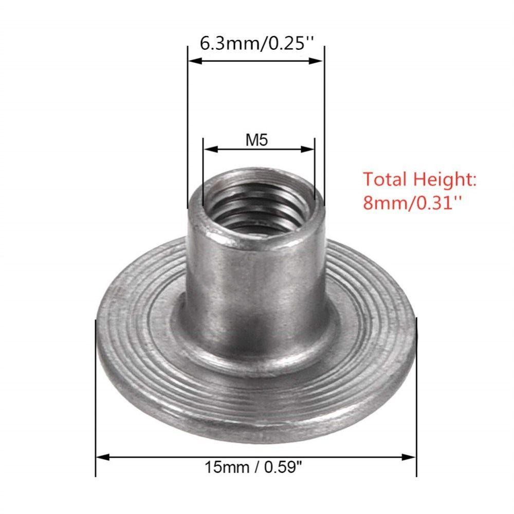 MELIFLUO 30Pcs T-Nut, M4 M5 M6 M8 M10 Tee Nut, Durable Fitting Fastener | Shopee Malaysia
