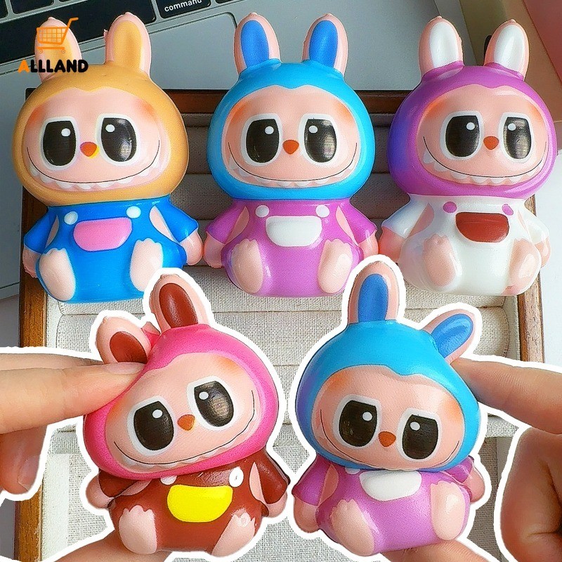 TPR Cute LABUBU Soft Squishy Fingertip Toy - Anti-stress Dolls Slow ...